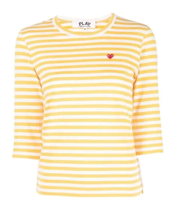 Play Comme Des Garcon Striped Long-sleeve T-shirt
