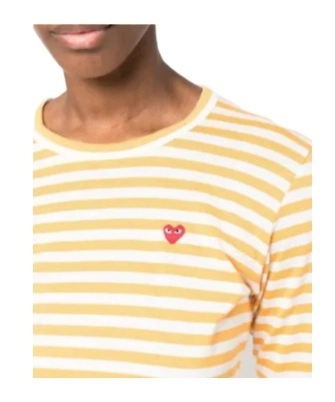 Play Comme Des Garcon Striped Long-sleeve T-shirt