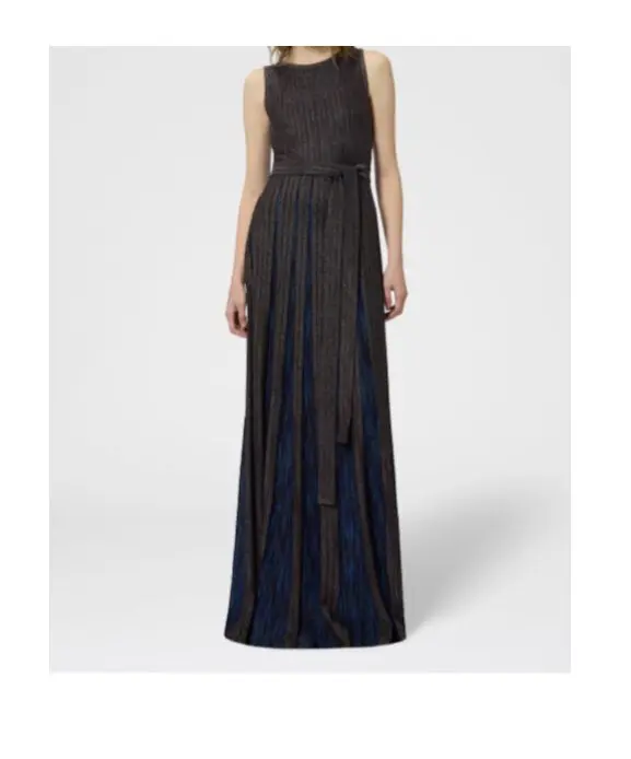 Missoni Metallic-thread Belted Maxi Dress