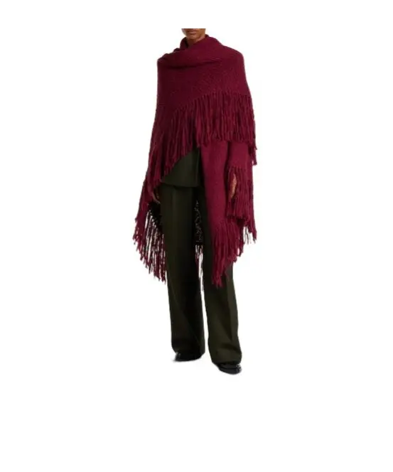 Gabriela Hearst Fringed Knitted Cashmere Shawl