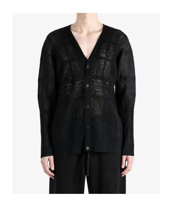 Issey Miyake Lace Grid Pleats Jacket