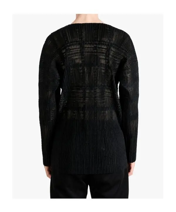 Issey Miyake Lace Grid Pleats Jacket
