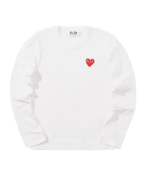 Play Comme Des Garcon Logo-patch T-shirt