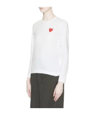 Play Comme Des Garcon Logo-patch T-shirt
