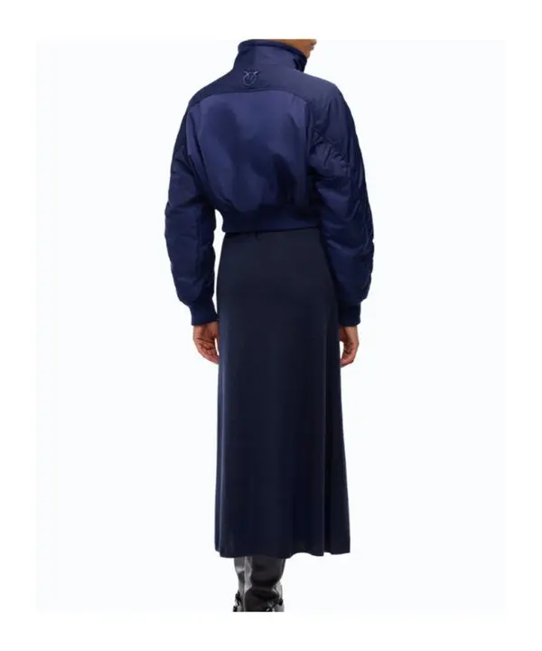 Pinko Cropped Ruched-sleeve Jacket