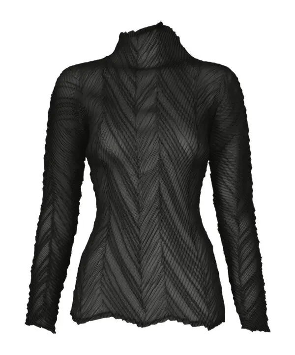 Issey Miyake Zigzag Pleats Top