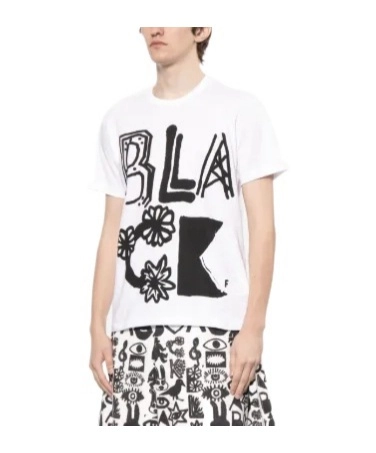 Comme Des Garçons Graphic Print Round-neck T-shirt