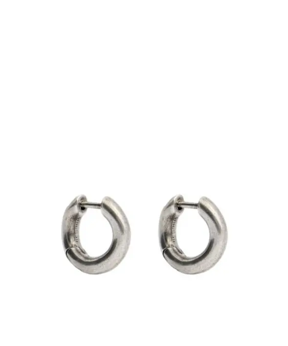 ANN DEMEULEMEESTER Mariela Anatomic Loop Earrings - Gray