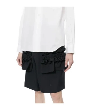 Comme Des Garçons Ruffle Knee-length Shorts