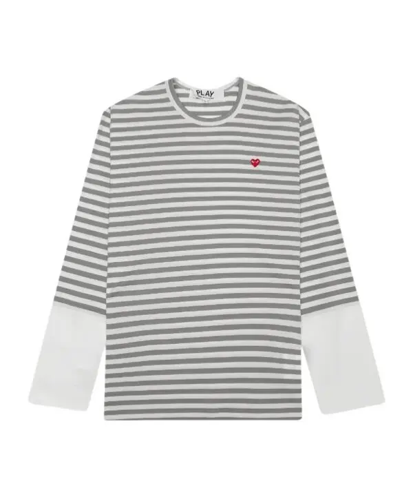 Play Comme Des Garcon Striped Long-sleeve T-shirt