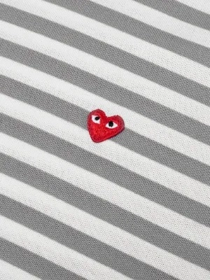 Play Comme Des Garcon Striped Long-sleeve T-shirt