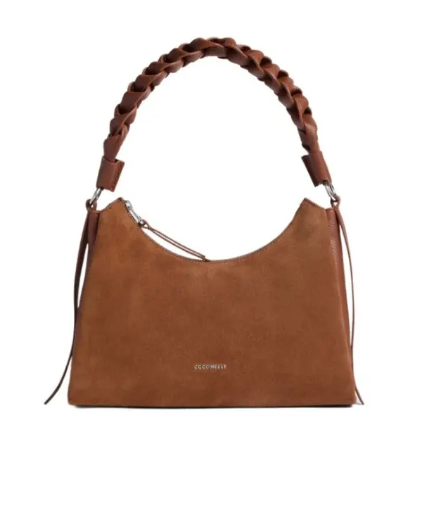 COCCINELLE Boheme Small Braided-handle Shoulder Bag