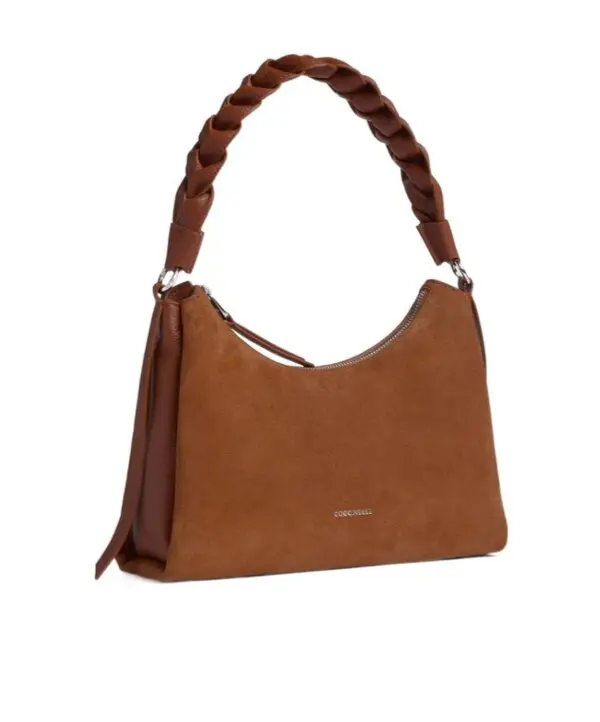COCCINELLE Boheme Small Braided-handle Shoulder Bag