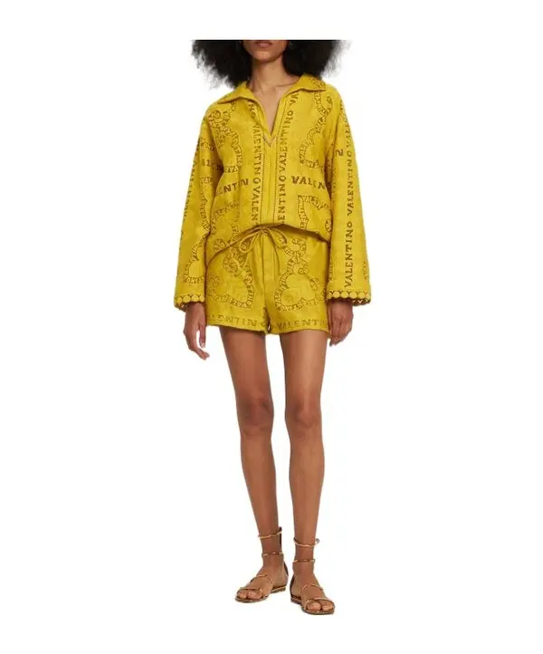 Valentino Garavani Shorts With Embroidered Details
