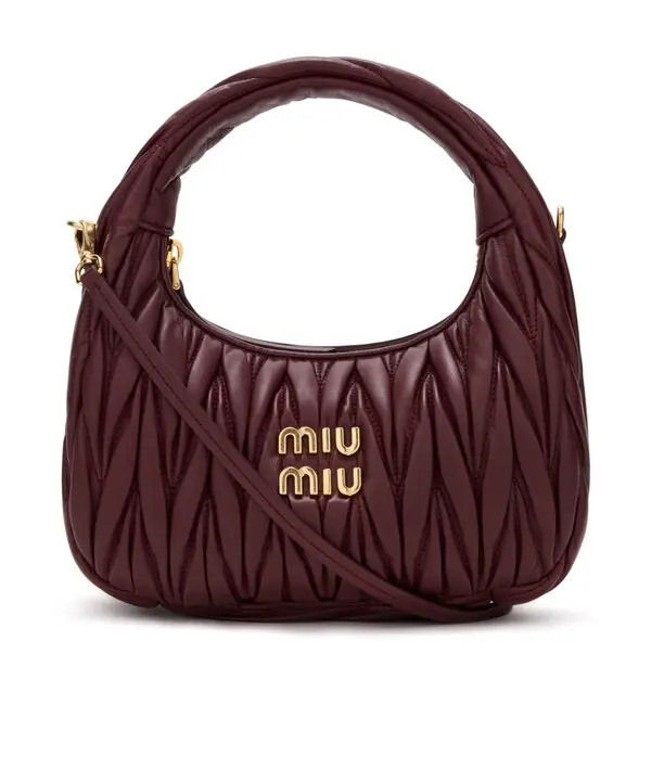 Miu Miu Nappa Leather Crescent Bag