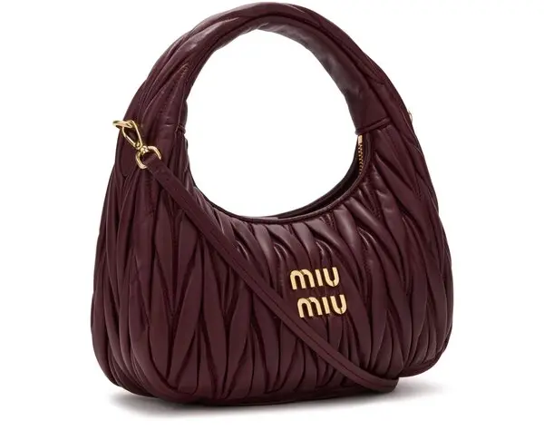 Miu Miu Nappa Leather Crescent Bag