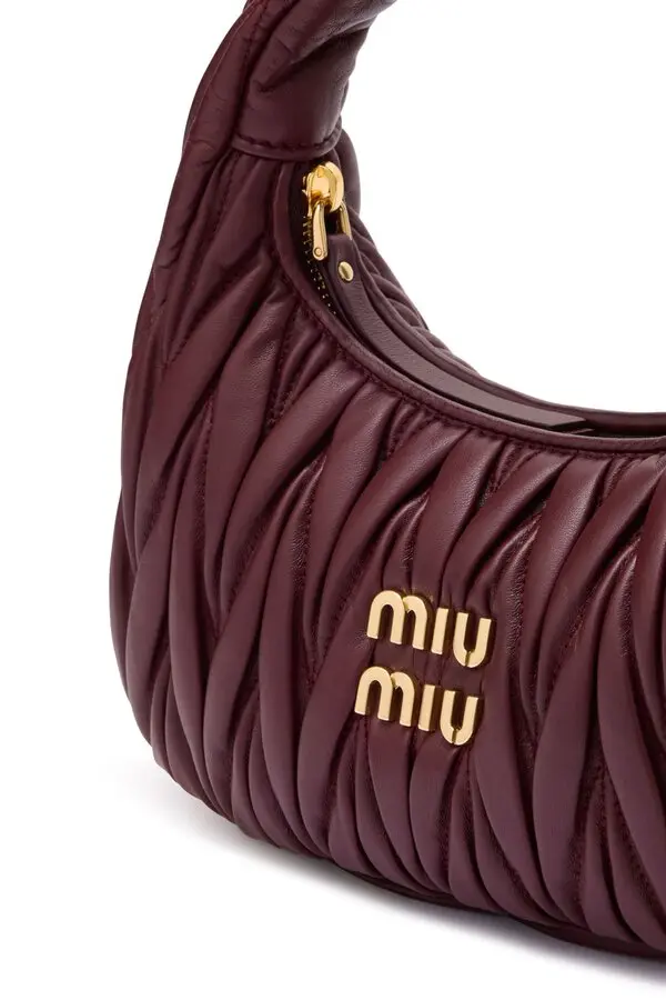 Miu Miu Nappa Leather Crescent Bag