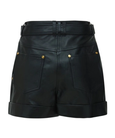 Balmain High-waisted Shorts With Pleated Detail