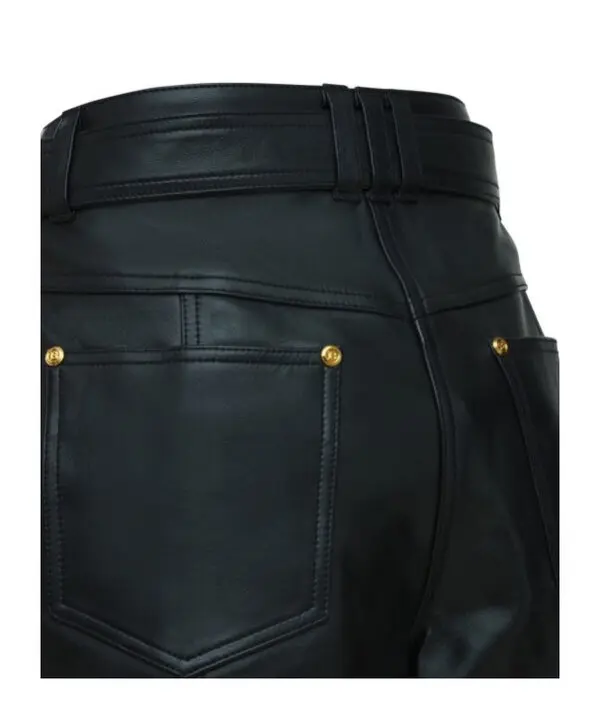 Balmain High-waisted Shorts With Pleated Detail