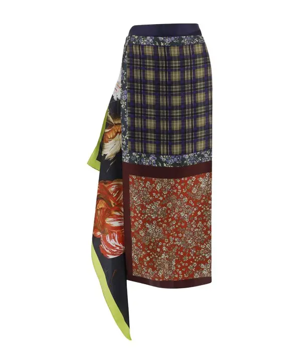 Dries Van Noten Patterned Skirt