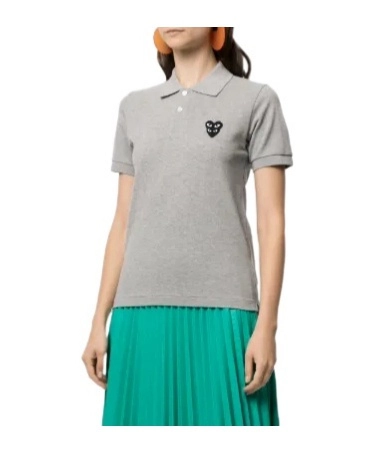 Play Comme Des Garcon Labeled Polo Shirt