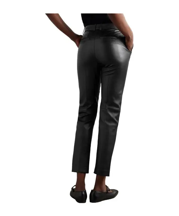 JOSEPH Leather Slim-leg Pants