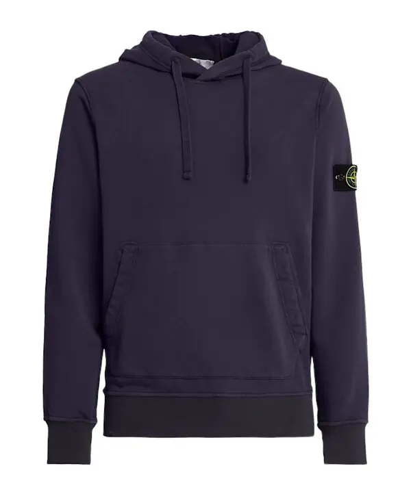 Stone Island Drawstring Hoodie - Black