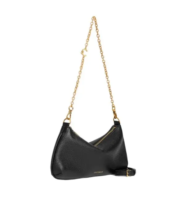 COCCINELLE Mini C-me Logo-print Chain-link Crossbody Bag