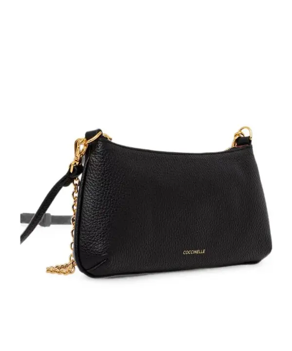 COCCINELLE Mini C-me Logo-print Chain-link Crossbody Bag