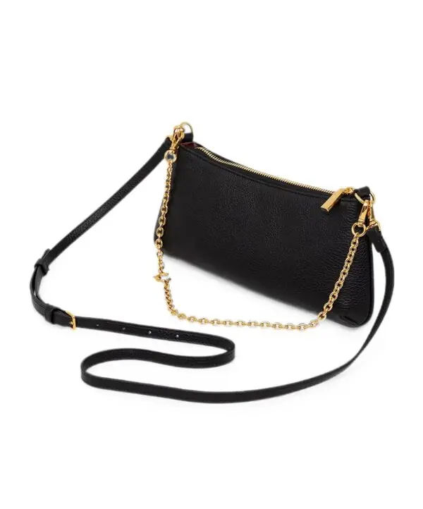 COCCINELLE Mini C-me Logo-print Chain-link Crossbody Bag