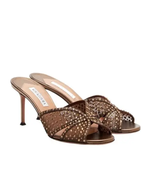 AQUAZZURA Crystalembellished Highheeled Shoes - Multicolor