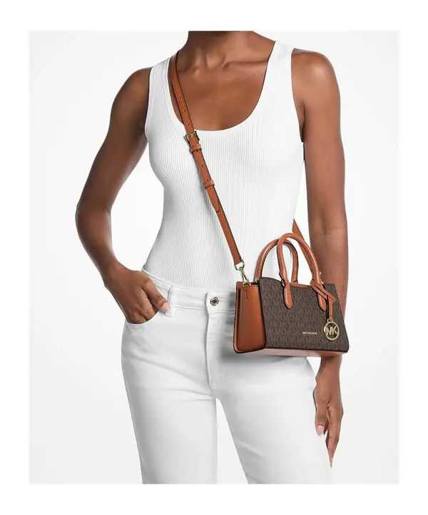Michael Kors Arden Small Signature Logo Messenger Bag