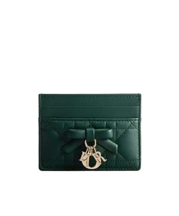 Dior Lady Freesia Card Holder - Green