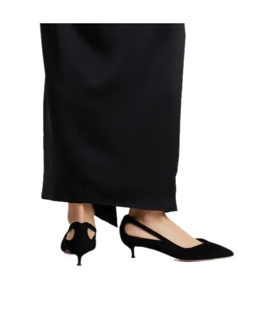 AQUAZZURA Pointed-toe Solid Color Low-heel Shoes