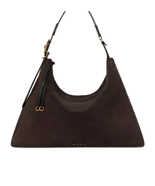 Etro Large Suede Rosette Bag
