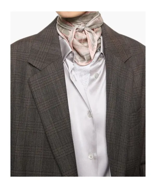 Acne Studios Stud-embellished Checked Scarf