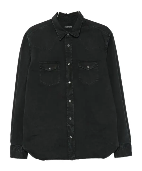 TOM FORD Long-sleeved Shirt - Black