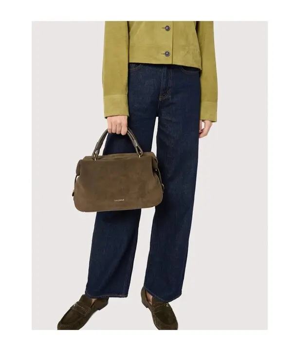 COCCINELLE Suede-finish Leather Tote Bag