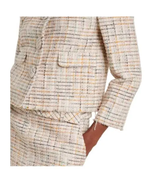 SHUSHU/TONG Short Plaid Jacket