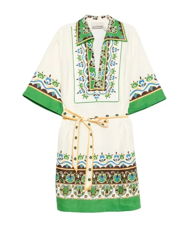 ALEMAIS Short-sleeved Dress - Cream