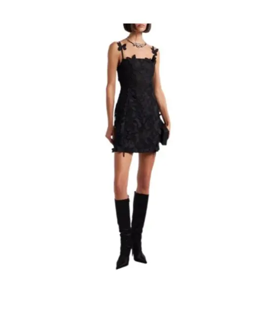Amina Muaddi Barbara Satin Knee-high Boots