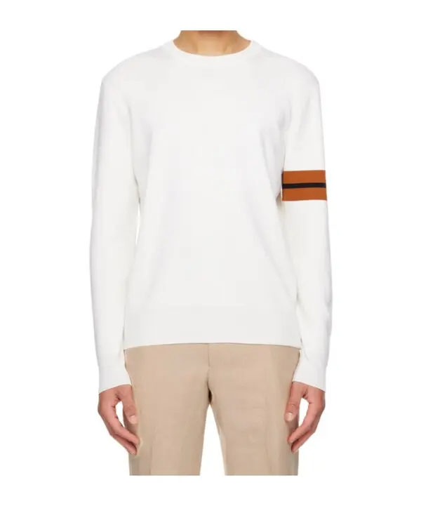 Zegna Stripe-detail Crew-neck Sweater