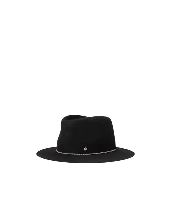 MAISON MICHEL André Logo-detail Fedora Hat