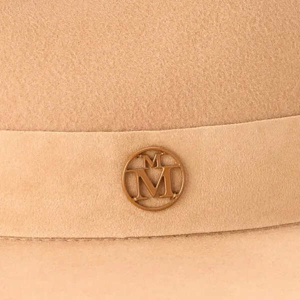 MAISON MICHEL André Logo-detail Fedora Hat