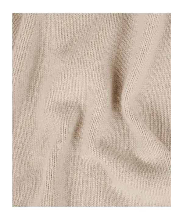 Stone Island Loose-fit Crewneck Jumper With Ribbed Trims - Biscuit Mixing