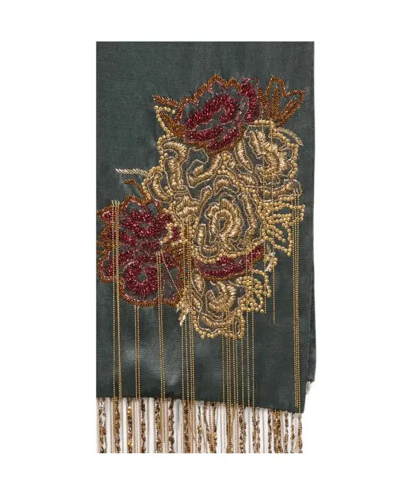 Dries Van Noten Tasseled Silk Scarf