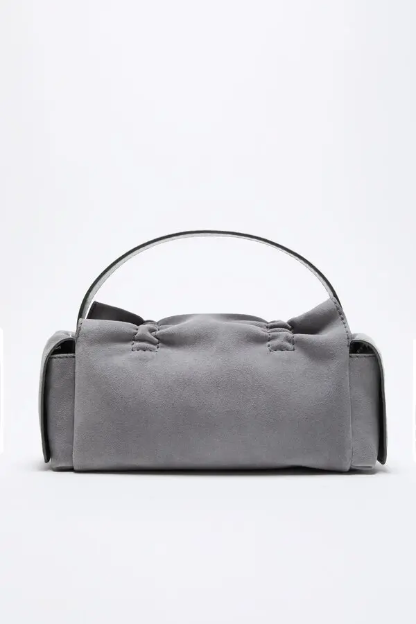 Acne Studios Multipocket Suede Shoulder Bag