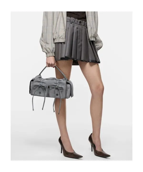 Acne Studios Multipocket Suede Shoulder Bag
