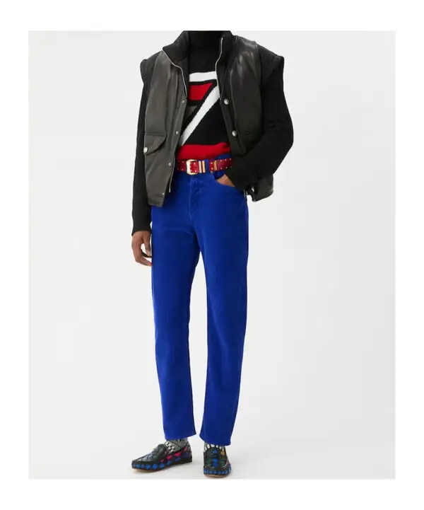 Versace Straight Corduroy Velvet Pants
