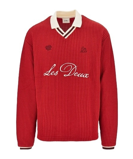 LES DEUX Knit Polo Shirt